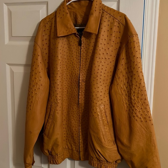 Giani Bernini | Jackets & Coats | Bernini Ostrich Leather Coat | Poshmark